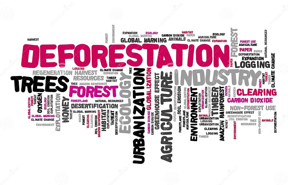Deforestation sign stock illustration. Illustration of graphics - 158865387