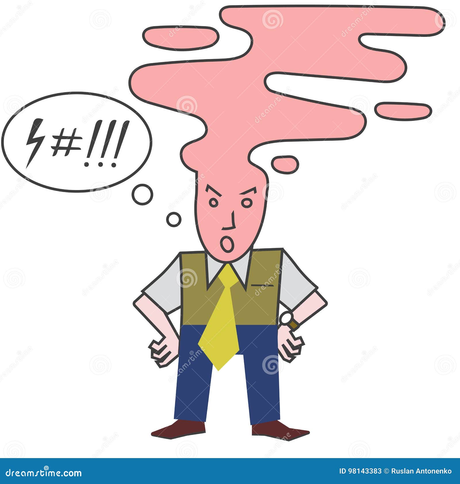 Deformation stock vector. Illustration of brain, artist - 98143383
