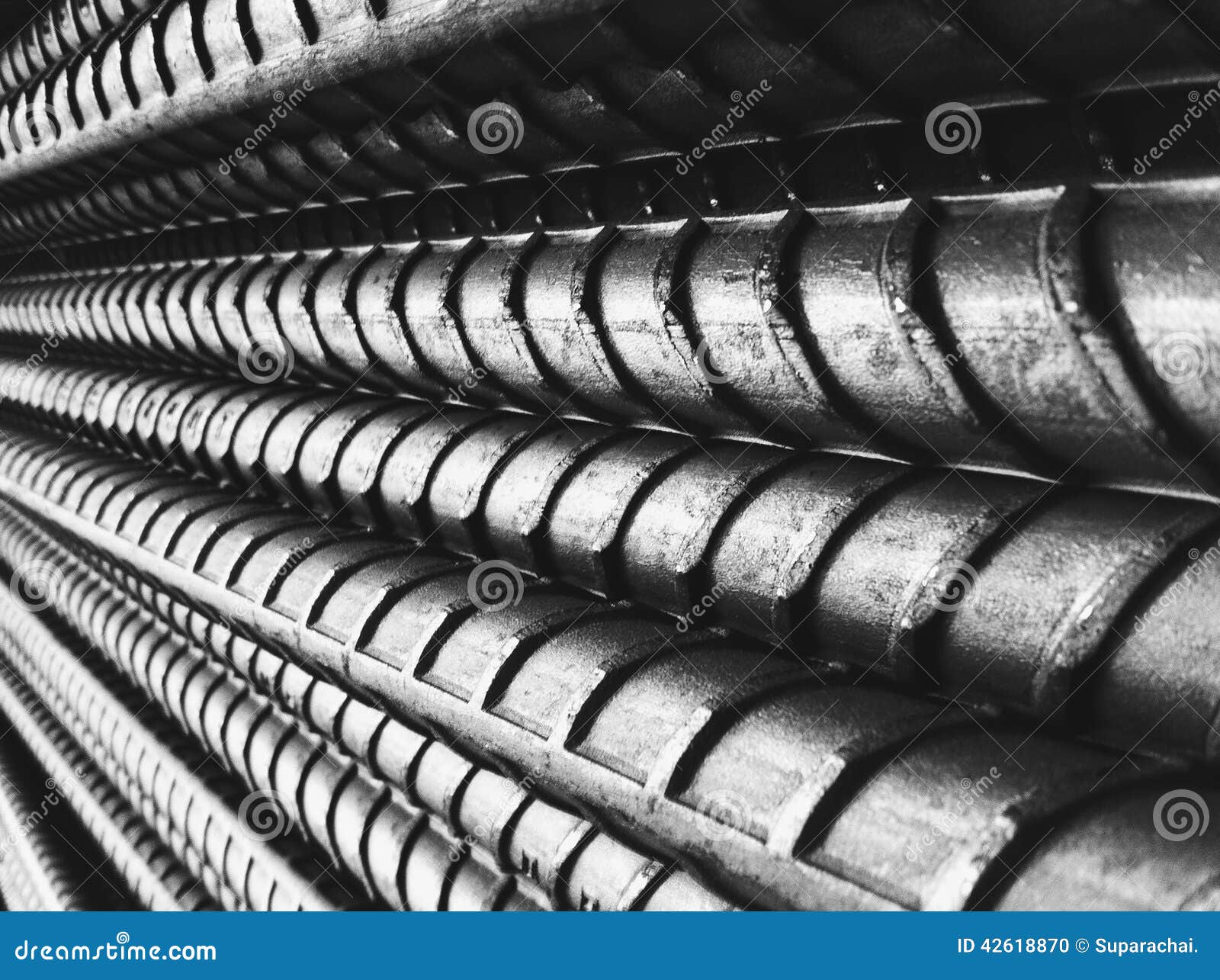 Deformed bar stock photo. Image of deformed, steel, structure - 42618870