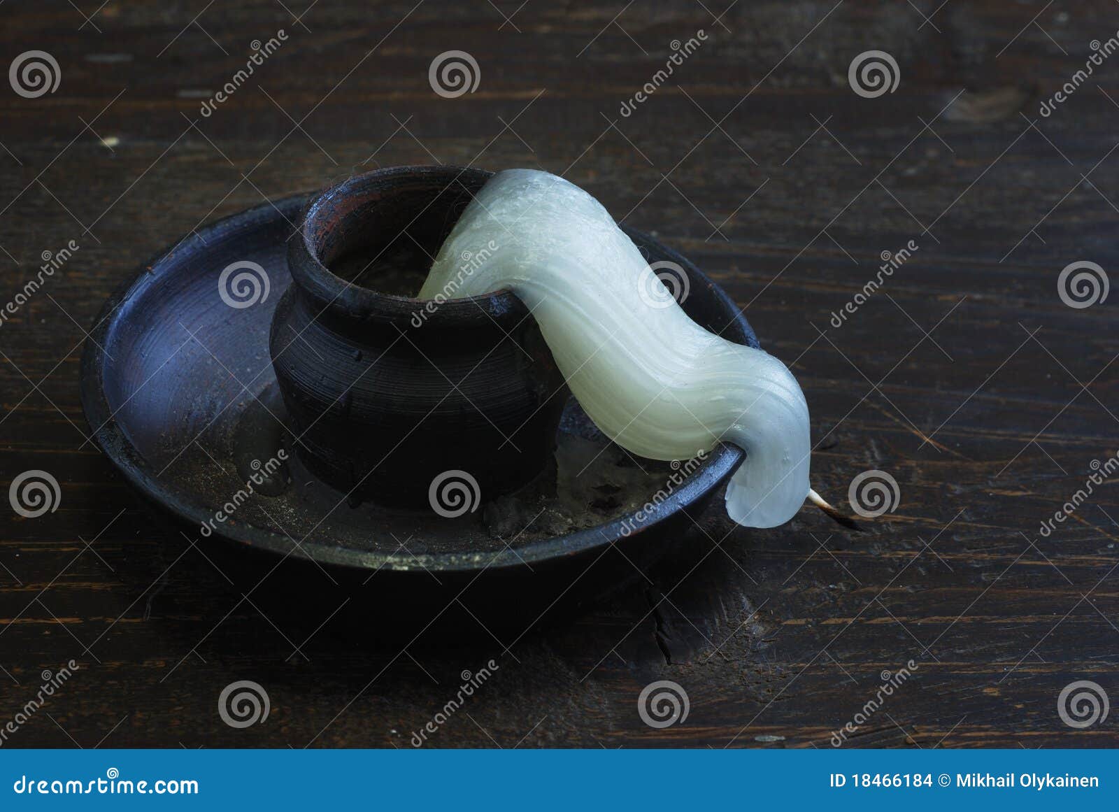 Deformed candle-end stock photo. Image of holder, decay - 18466184