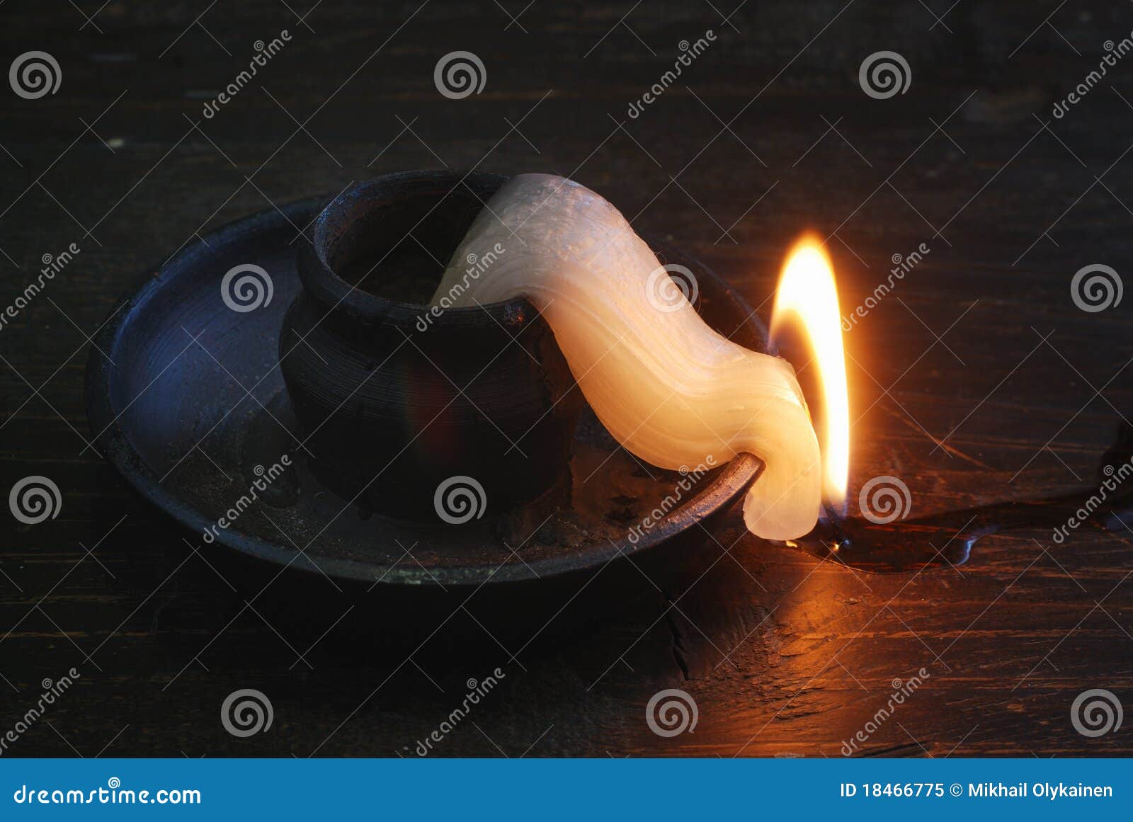 Deformed candle-end stock image. Image of decay, candle - 18466775