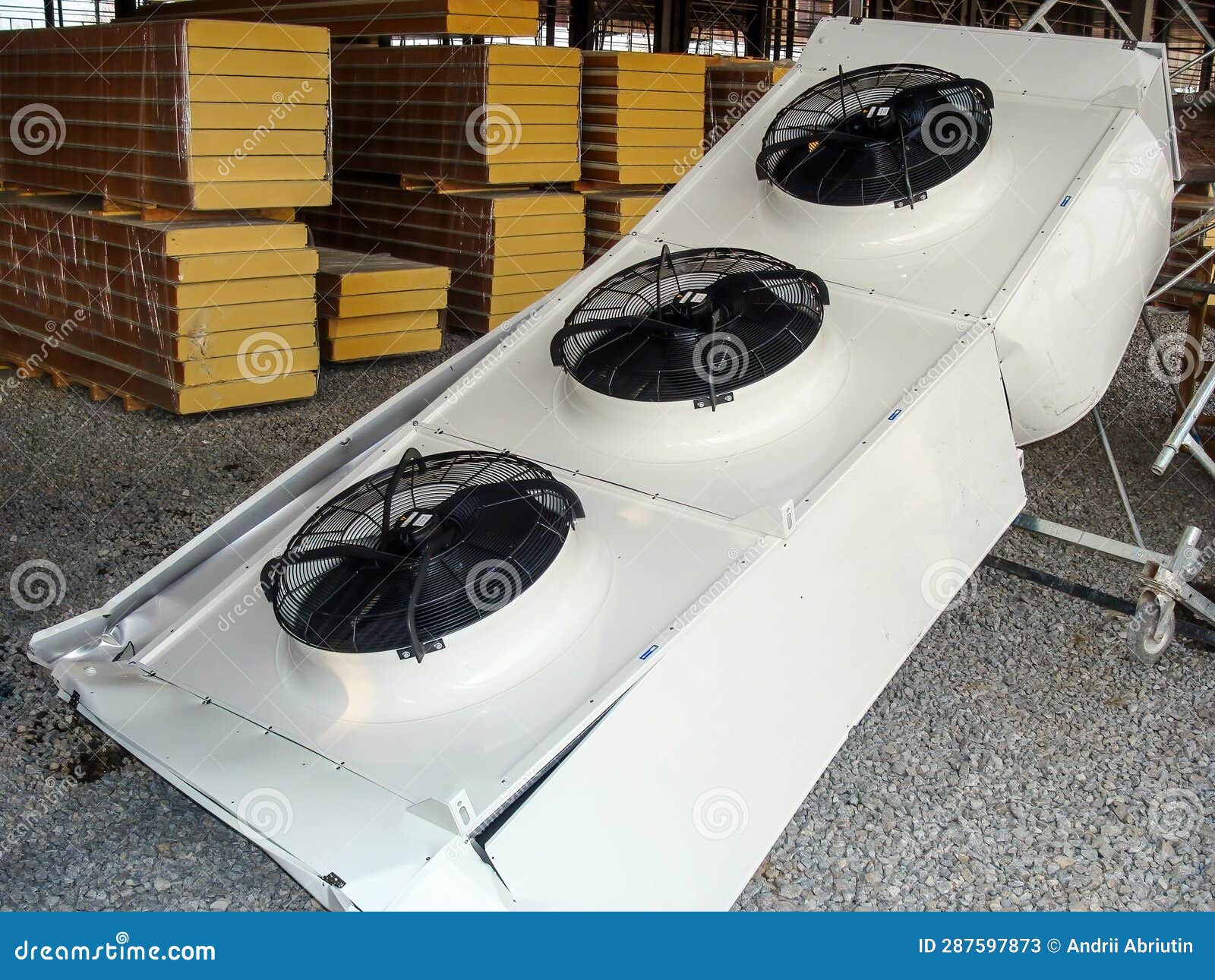 Deformed from Falling Industrial Air Conditioning Lies on the ...