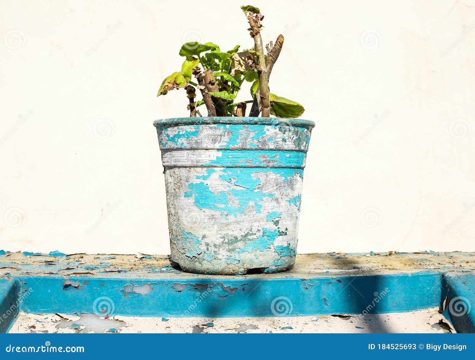 Deformed Old Flower Pots, Vintage Objects. Stock Image - Image of ...