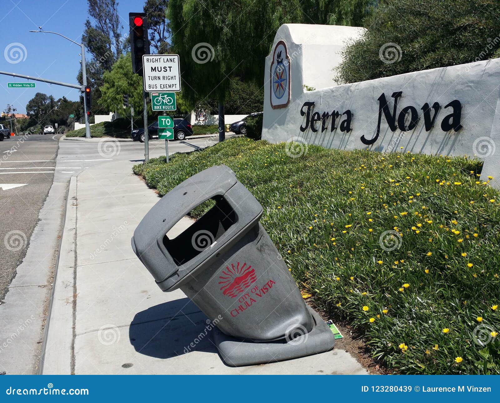 Deformed Public Trash Receptacle Editorial Stock Image - Image of ...