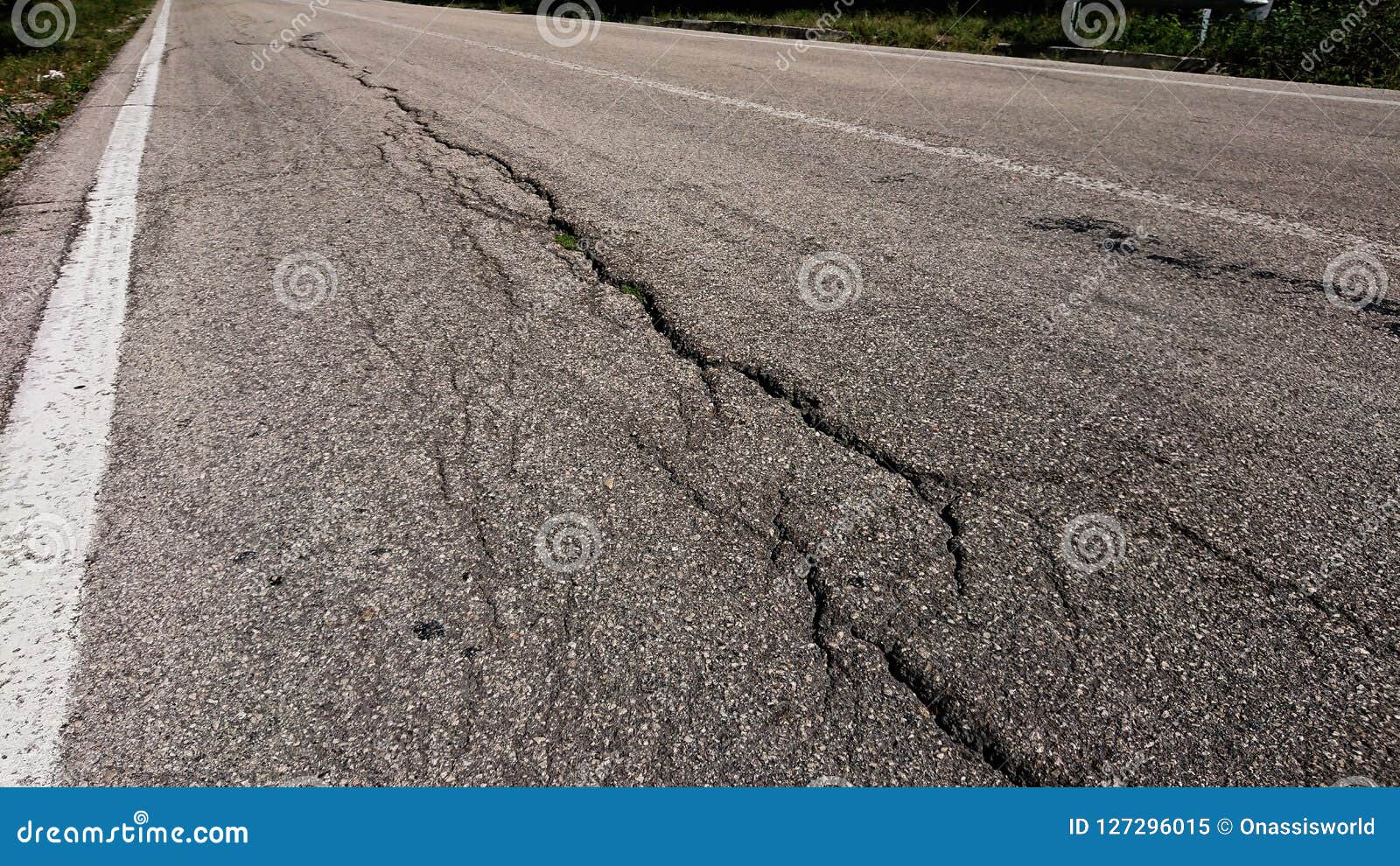 Deformed road stock image. Image of showing, deformed - 127296015