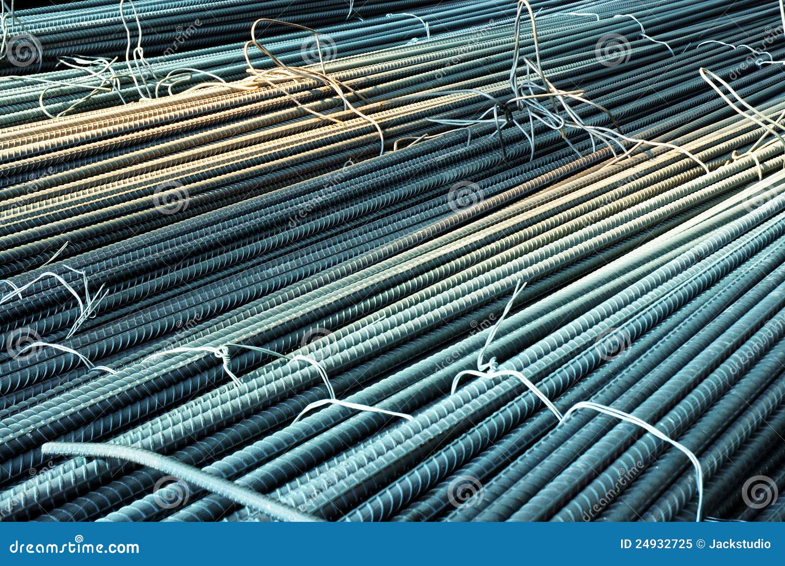 Deformed steel bars stock image. Image of corroded, corrosion - 24932725