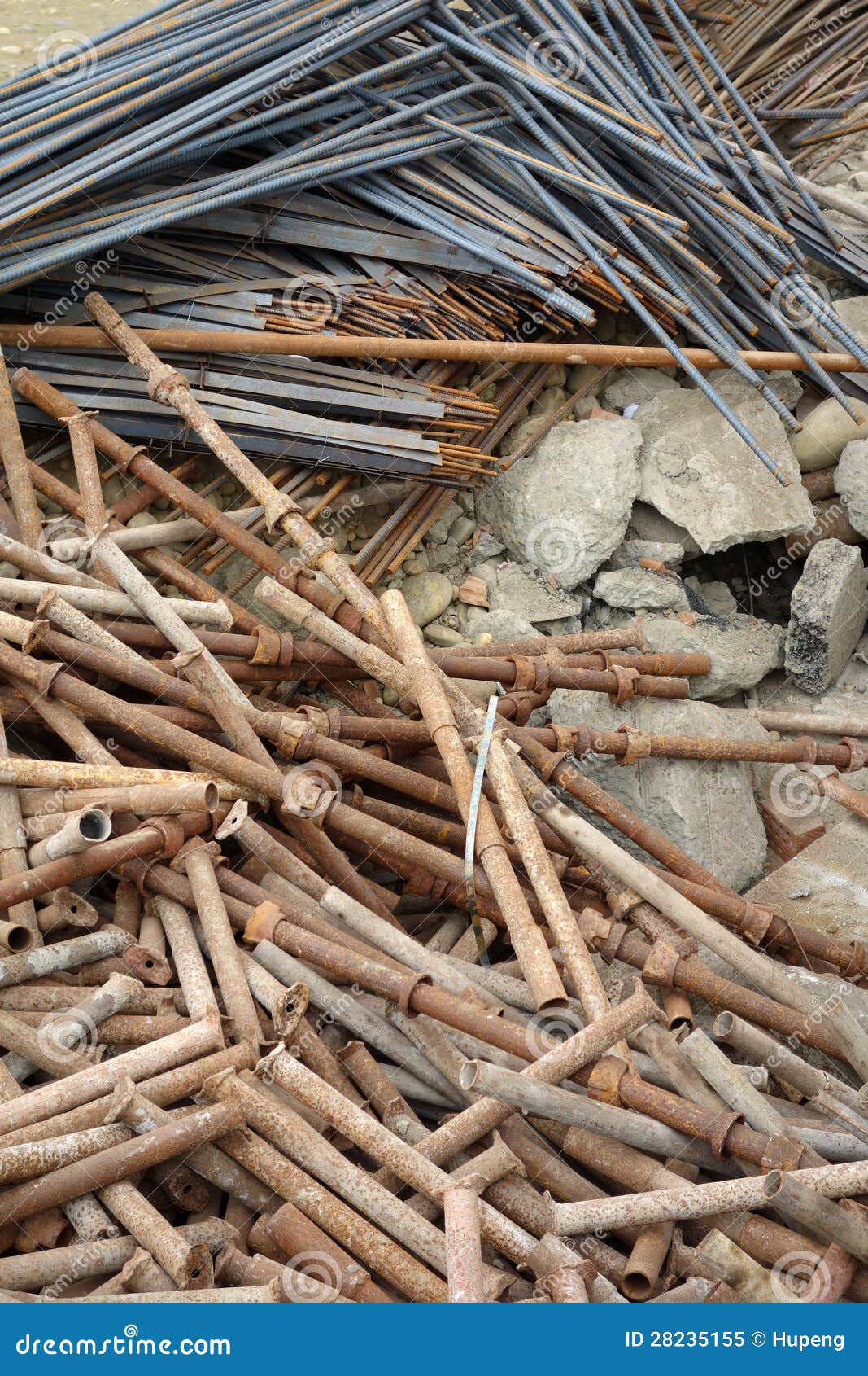 Deformed Steel Bars and Steel Pipe Stock Image - Image of lines, city ...