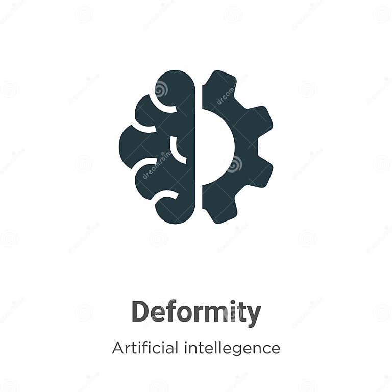 Deformity Vector Icon on White Background. Flat Vector Deformity Icon ...