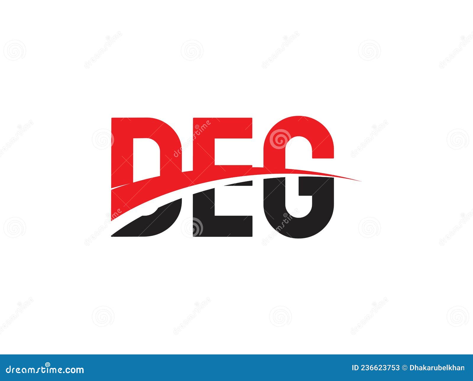 DEG Letter Initial Logo Design Vector Illustration Stock Vector ...