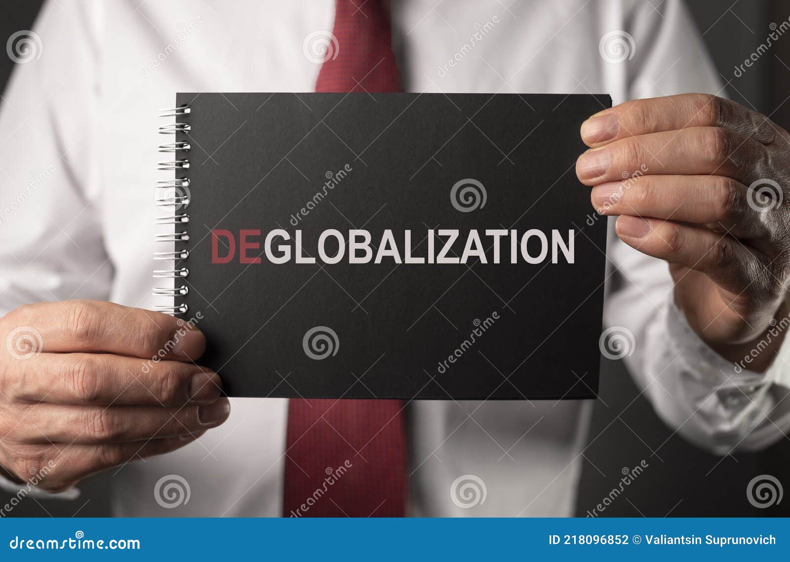Deglobalization in Business and Commerse Concept. Word about Anti ...
