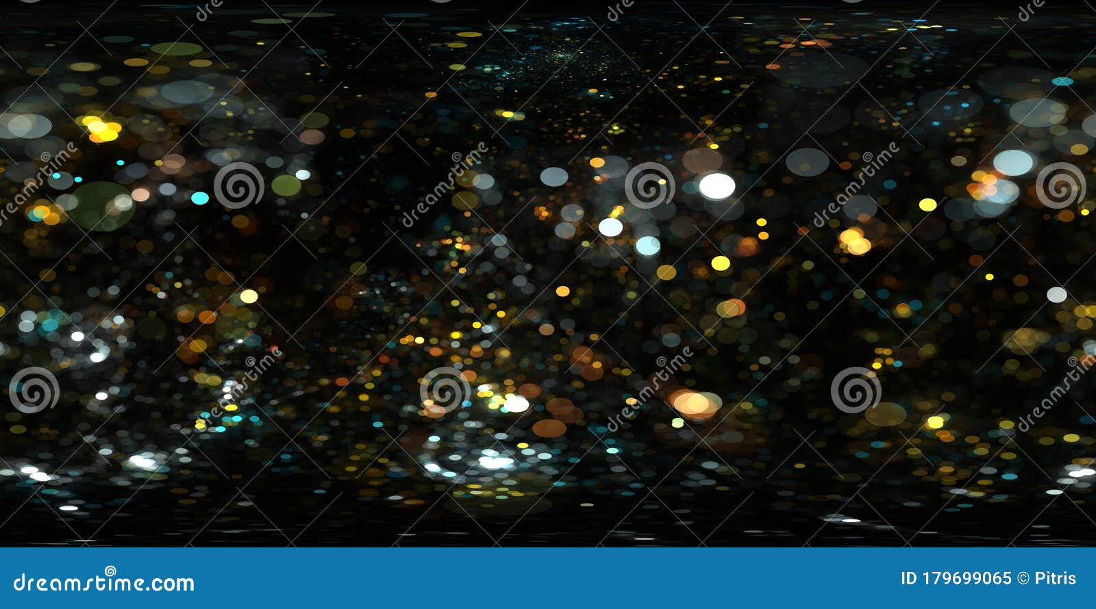 360 Degree Abstract Bokeh Lights. Panorama, Environment 360Â° HDRI Map ...