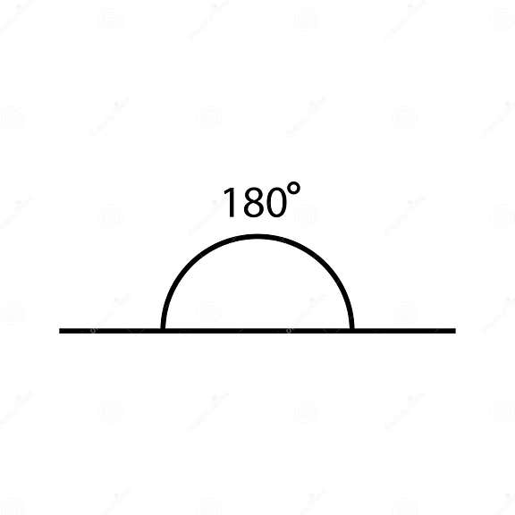 Degree angle icon stock illustration. Illustration of school - 335352479