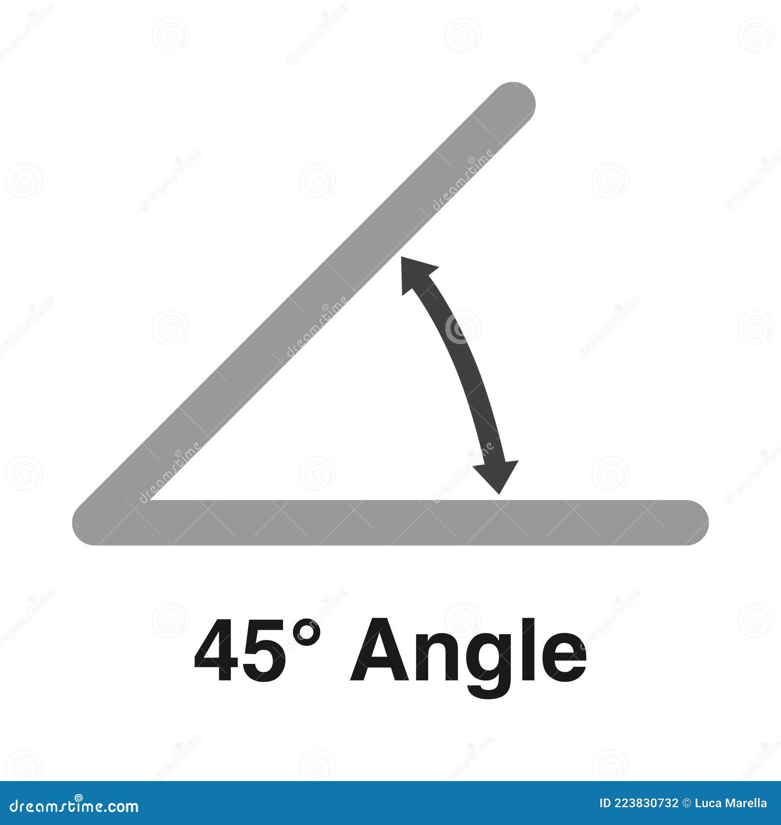 Degree Angle Icon Set. Radian Scale. Vector Illustration ...