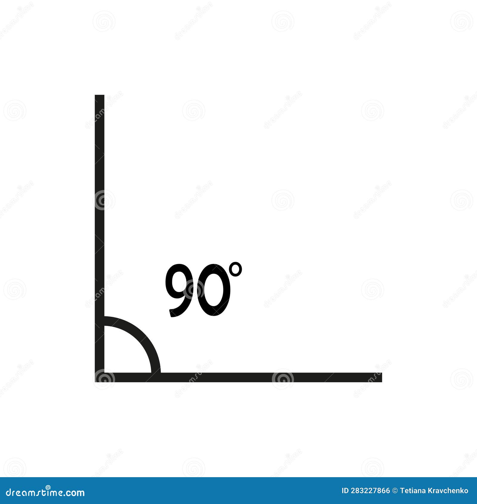 90 Degree Angle Icon. Vector Illustration. Stock Image Stock Vector ...