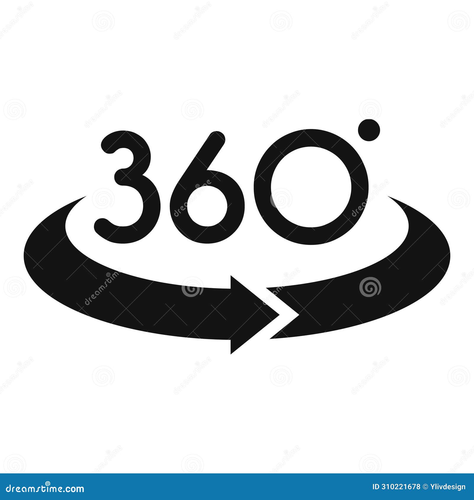 360 Degree Art Education Icon Simple Vector. Application Layout Stock ...
