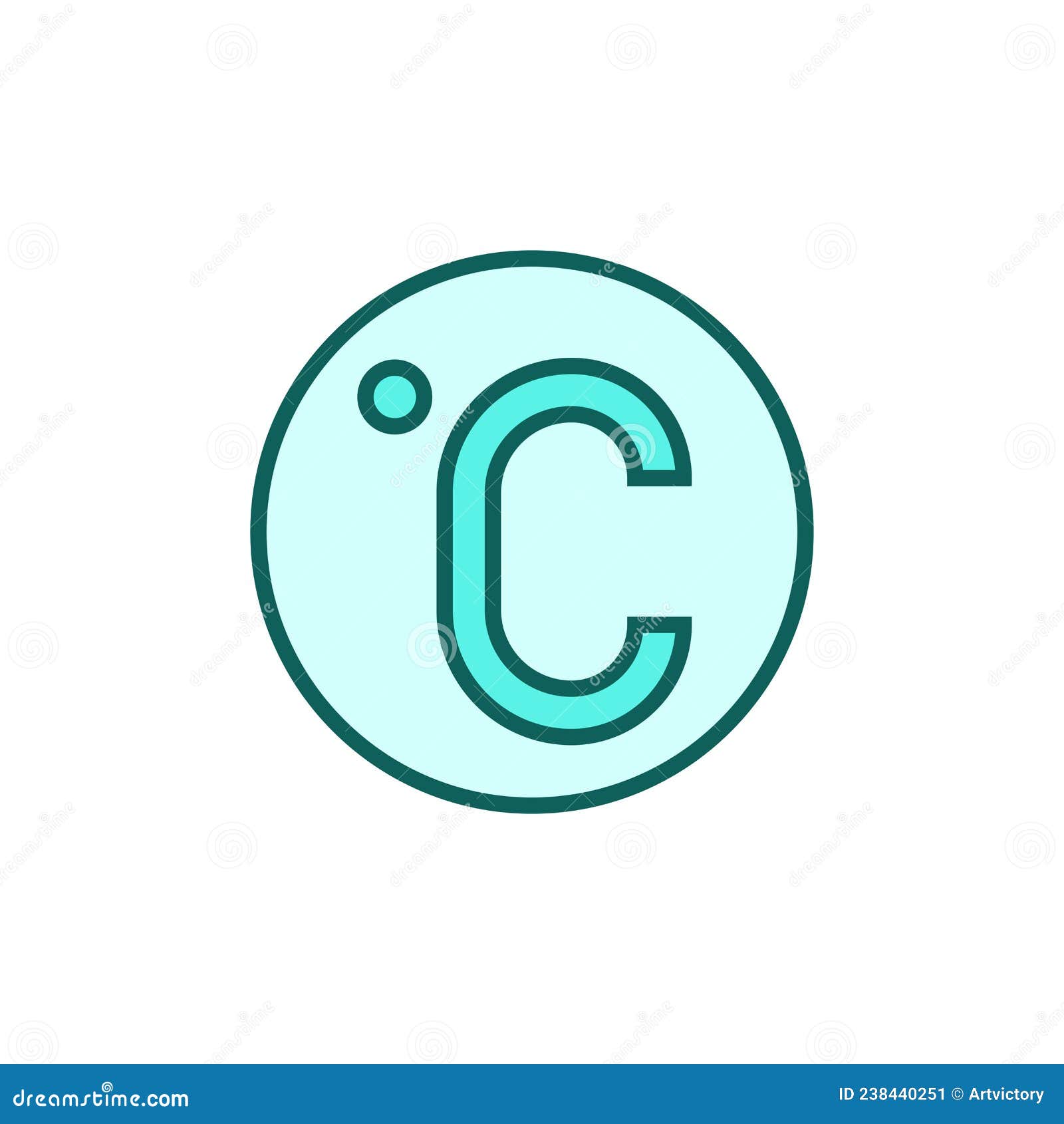 Degree Celsius Icon. Temperature Diagnostic Vector Illustration. Stock ...