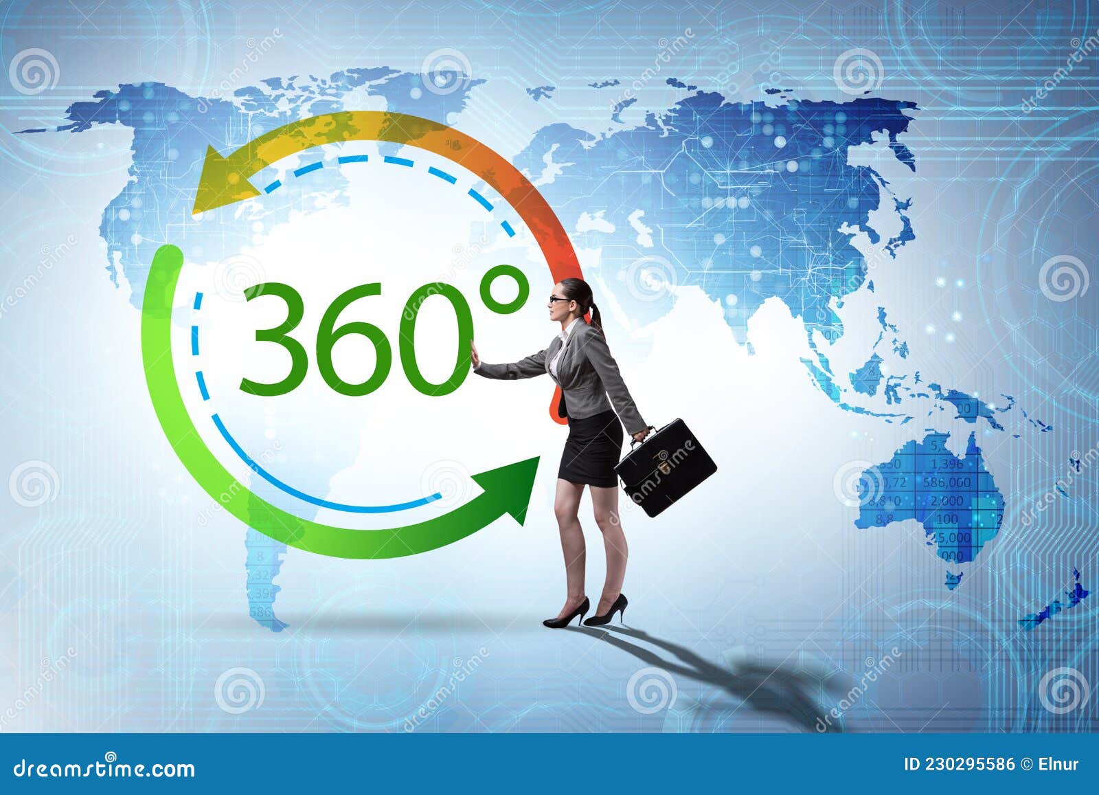 360 Degree Customer View for Marketing Purposes Stock Photo - Image of ...