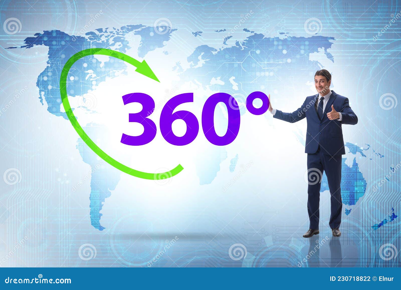 360 Degree Customer View for Marketing Purposes Stock Photo - Image of ...