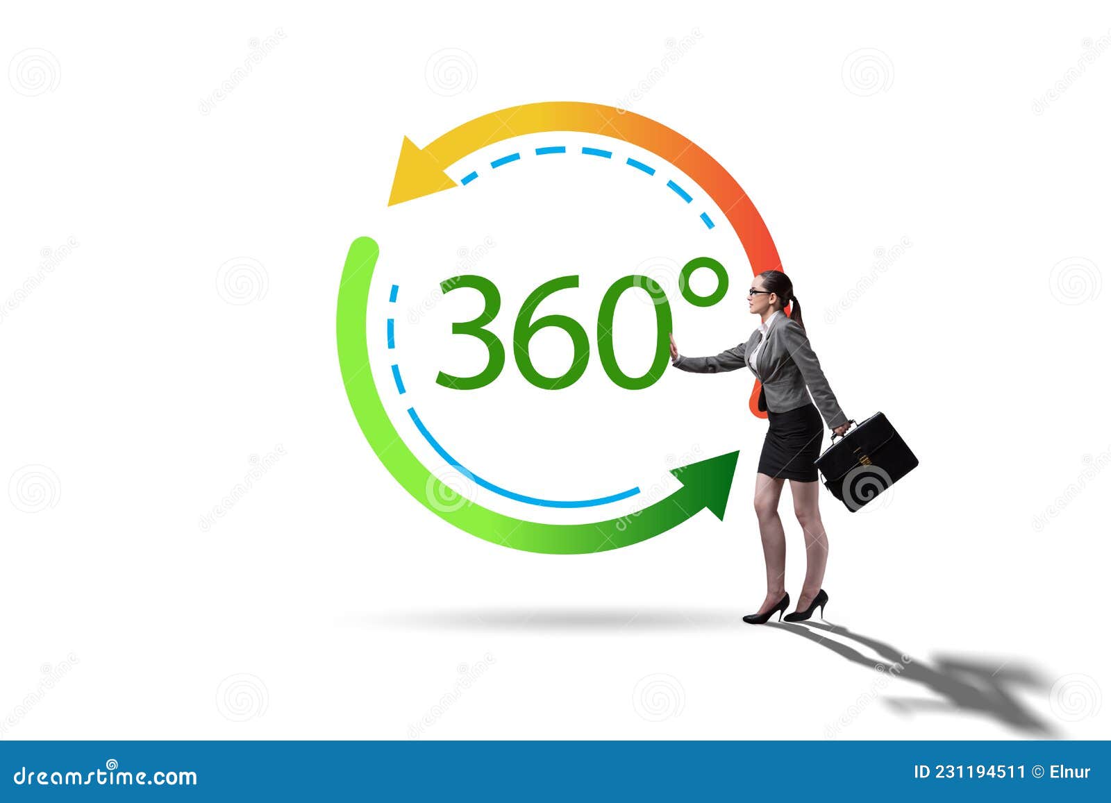360 Degree Customer View for Marketing Purposes Stock Image - Image of ...