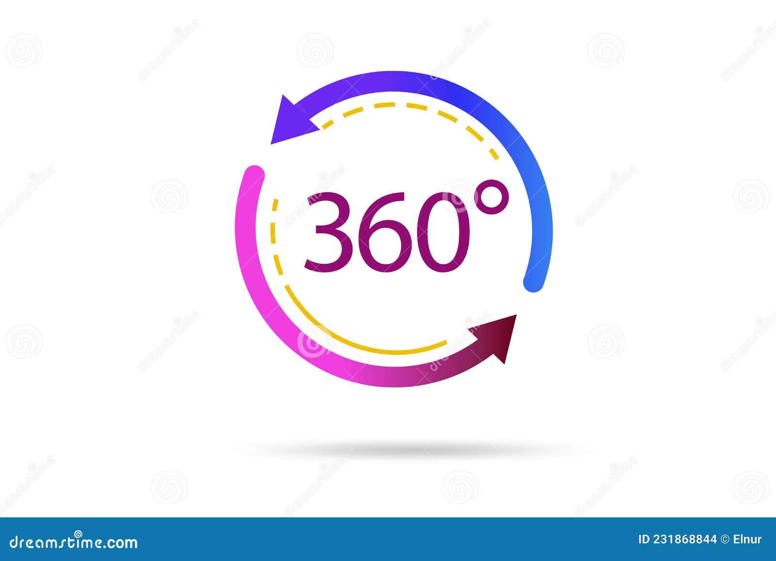 360 Degree Customer View for Marketing Purposes Stock Illustration ...
