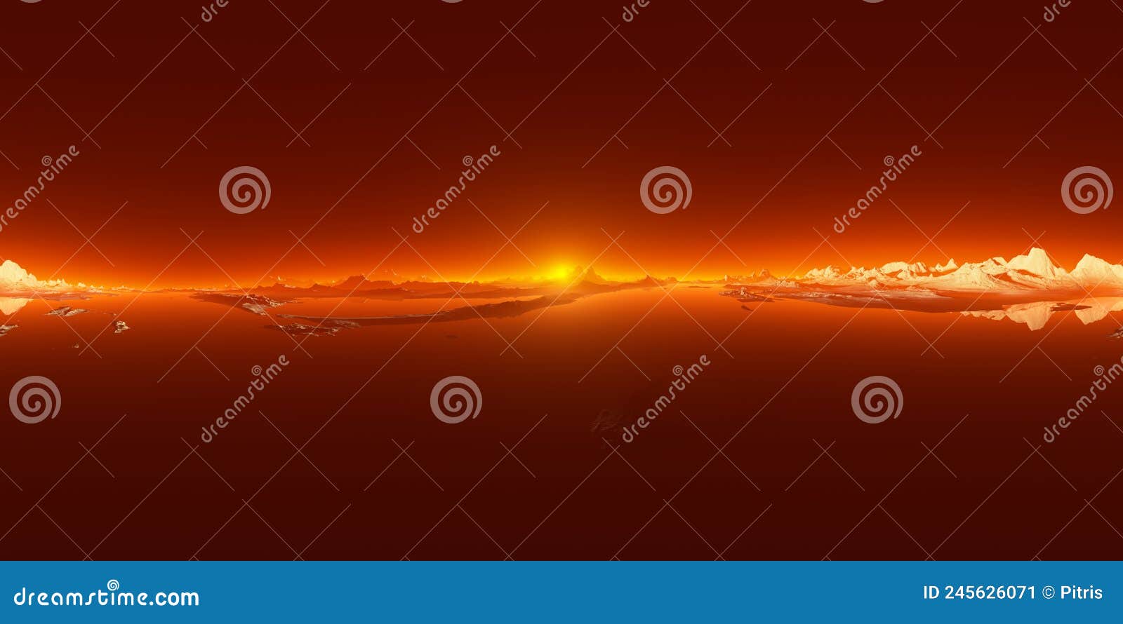 360 Degree Equirectangular Projection. Titan, the Largest Moon of ...