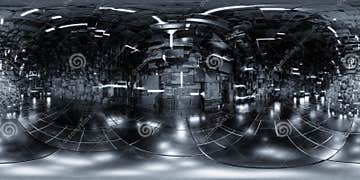 360 Degree Full Panorama Environment Map of Abstract Cubic Design with ...
