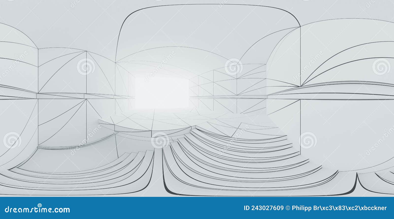 360 Degree Full Panorama Environment Map of Draft Mock-up Abstract ...