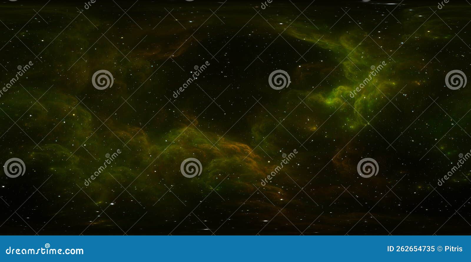 360 Degree Full Sphere Panoramic Deep Outer Space Background With Giant ...