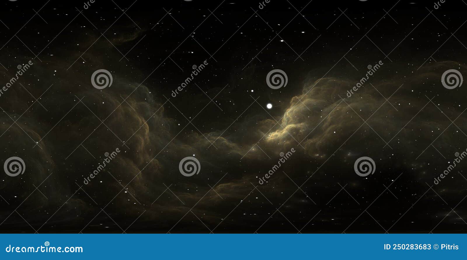 360 Degree Full Sphere Panoramic Space Background with Starfield and ...