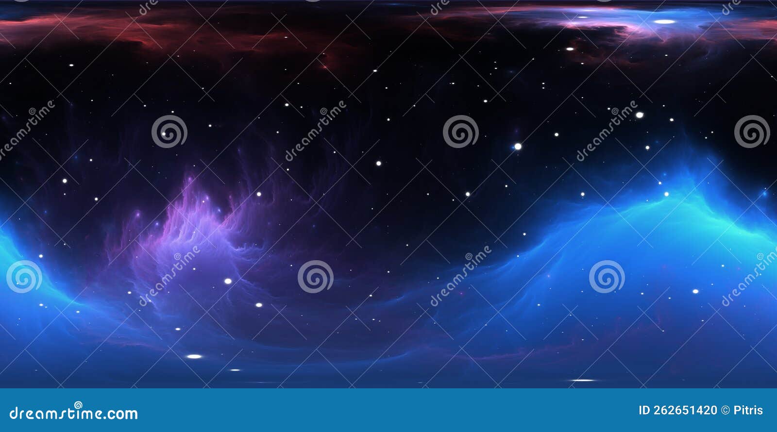 360 Degree Full Sphere Panoramic Space Background with Starfield and ...
