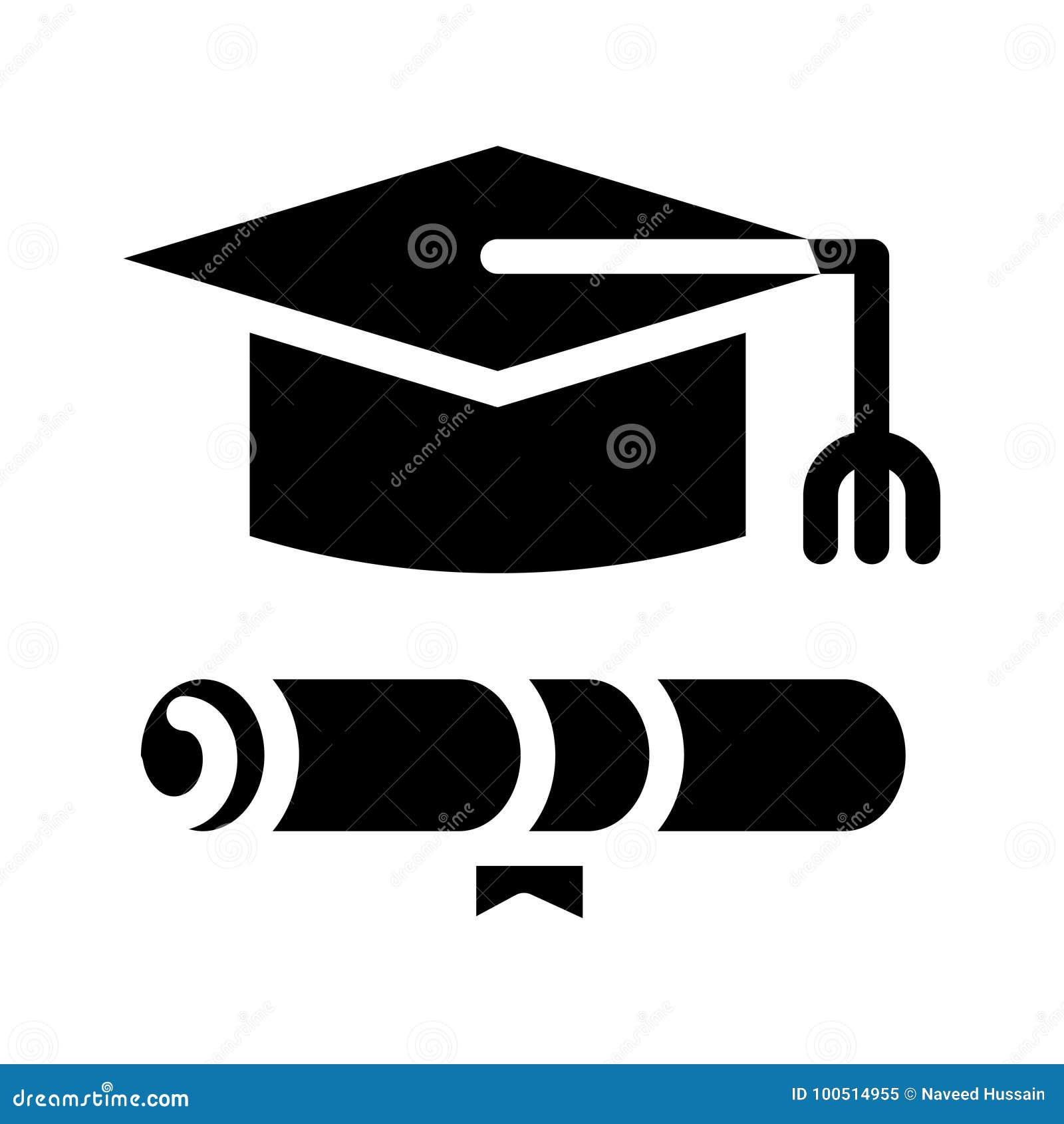 Degree icon stock illustration. Illustration of education - 100514955