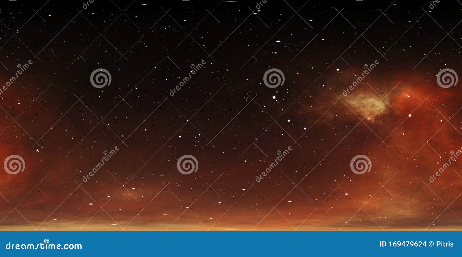 360 Degree HDRI Space Background And Nebula. Environment 360 HDRI Map ...