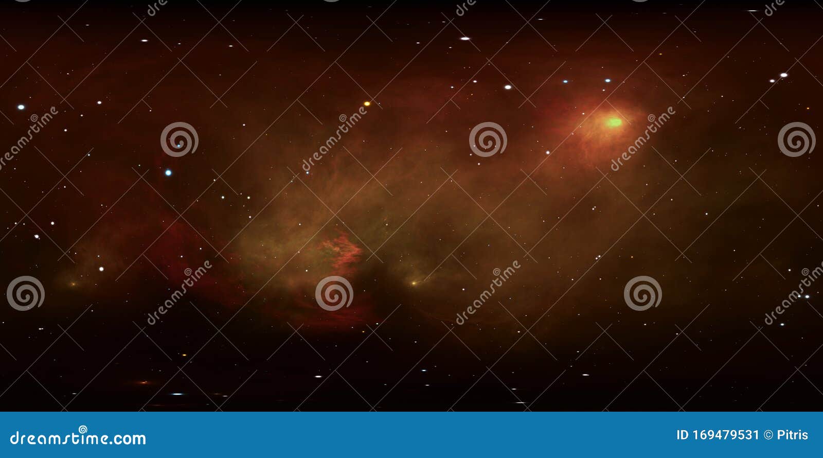 360 Degree HDRI Space Background and Nebula. Environment 360 HDRI Map ...