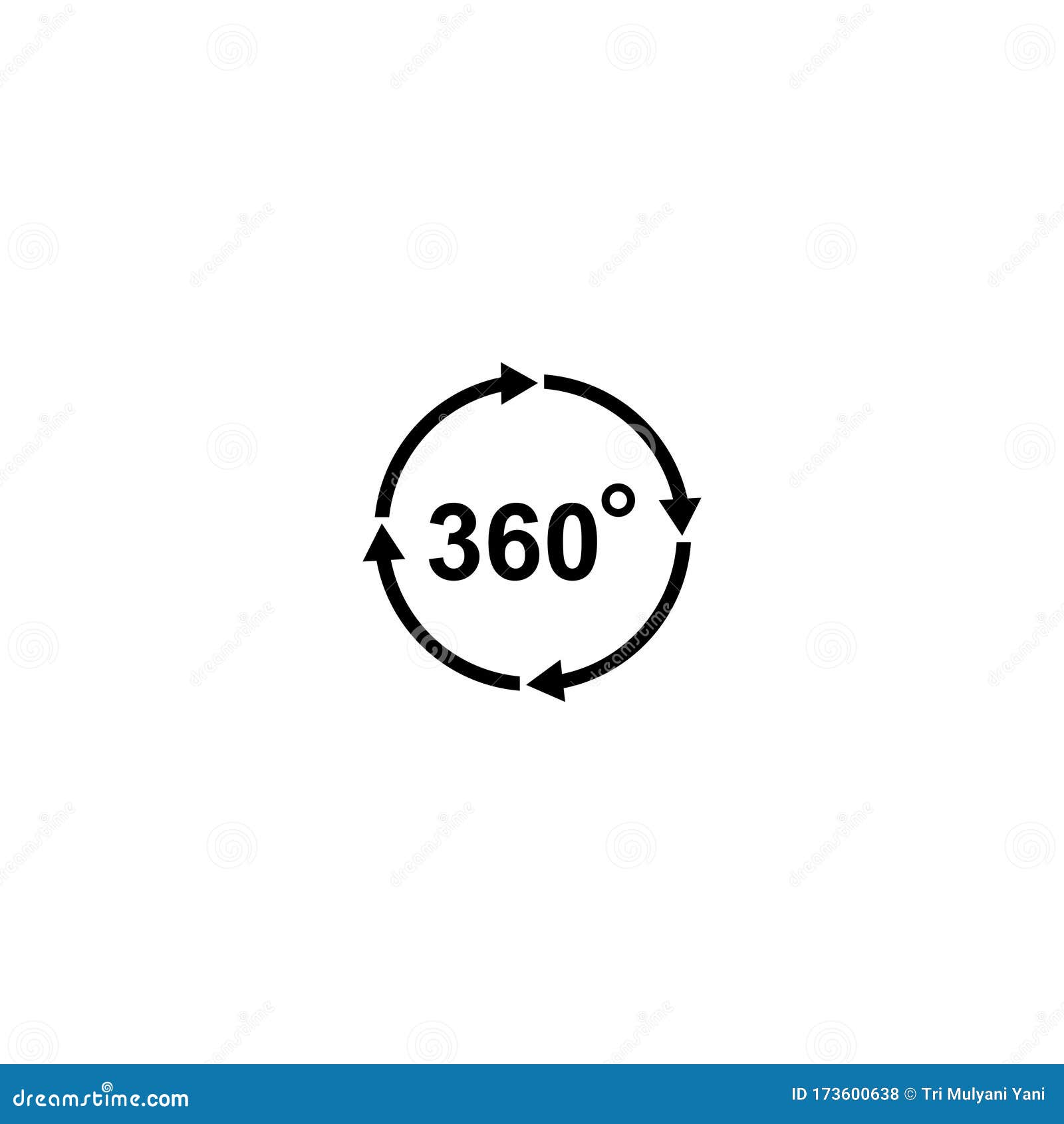 360degree Icon Vector Design Symbol | CartoonDealer.com #173595092