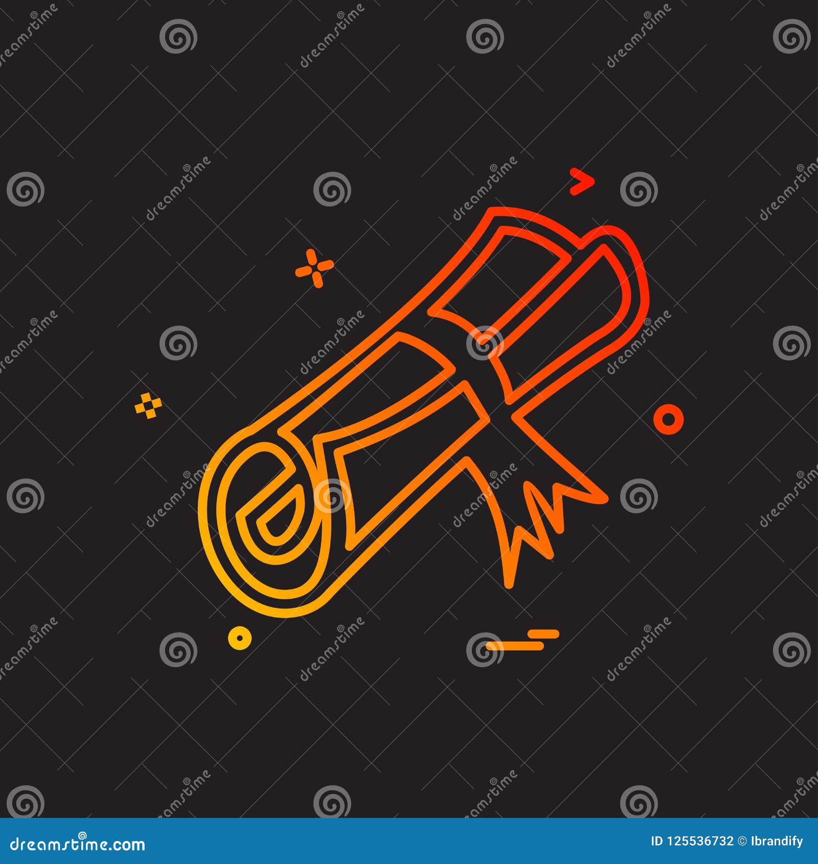 Degree icon design vector stock vector. Illustration of master - 125536732