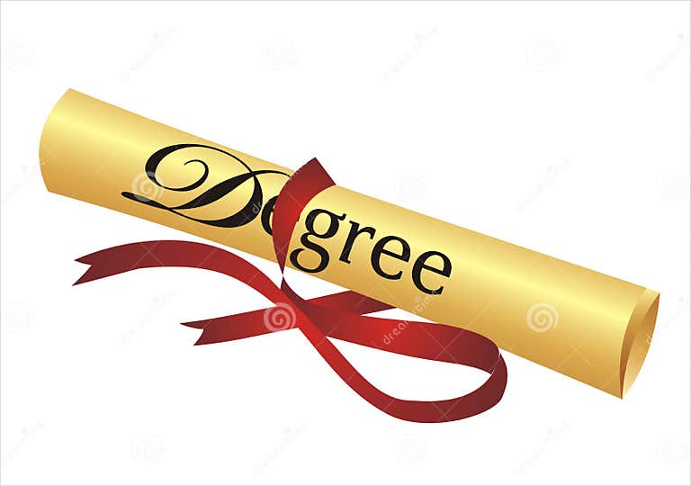 Degree illustration stock illustration. Illustration of graduation ...