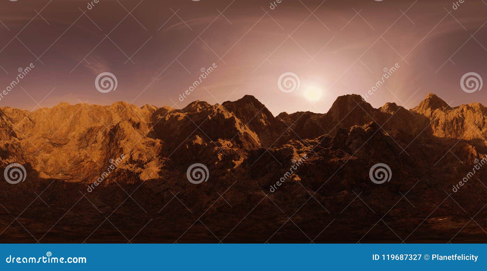 HDRI Map, Spherical Environment Panorama Background with Mountain Range ...