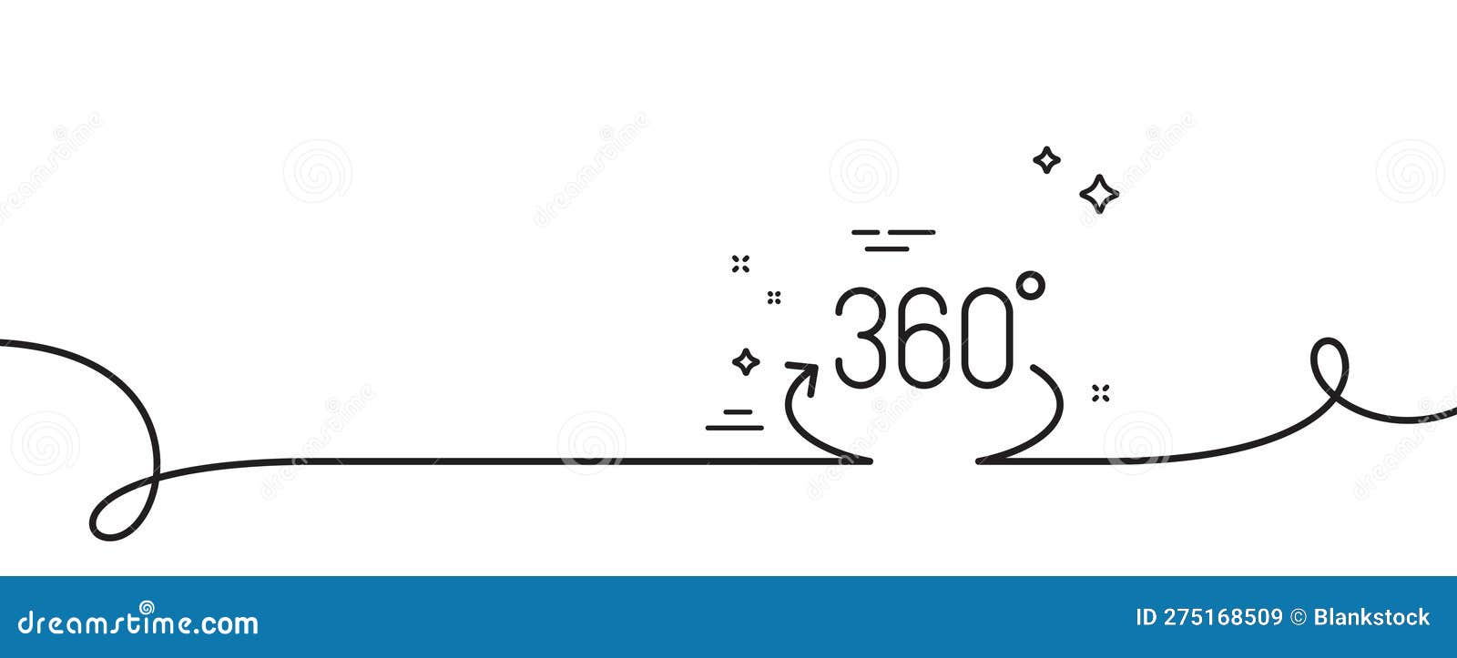 360 Degree Line Icon. Full Rotation Sign. VR Technology Simulation ... 360 Degree Line Icon. Full Rotation Sign. VR Technology Simulation ...