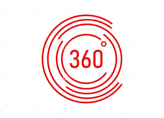 360 Degree Logo Design Vector Templates Stock Vector - Illustration of ...
