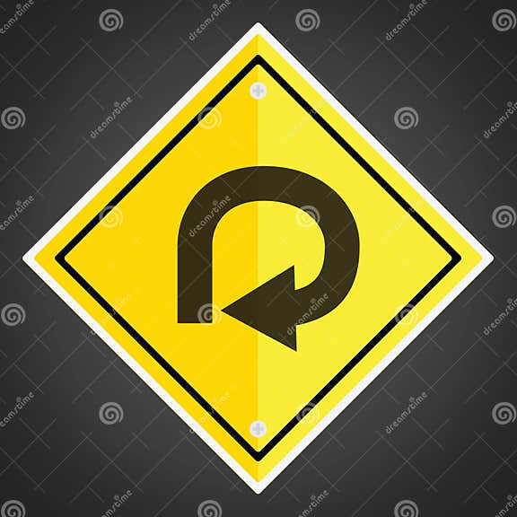 270 Degree Loop Sign. Vector Illustration Decorative Design Stock ...