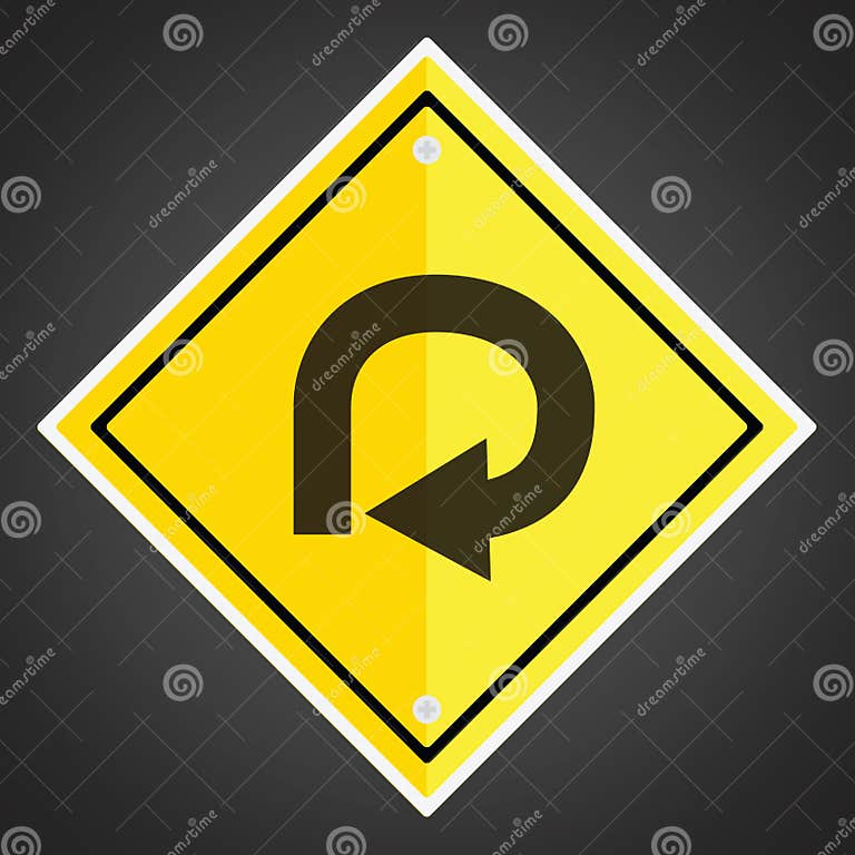 270 Degree Loop Sign. Vector Illustration Decorative Design Stock ...