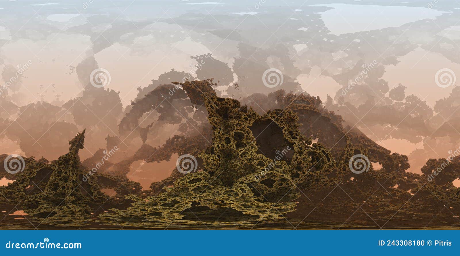 360 Degree Nanoparticle Clusters, Equirectangular Projection ...