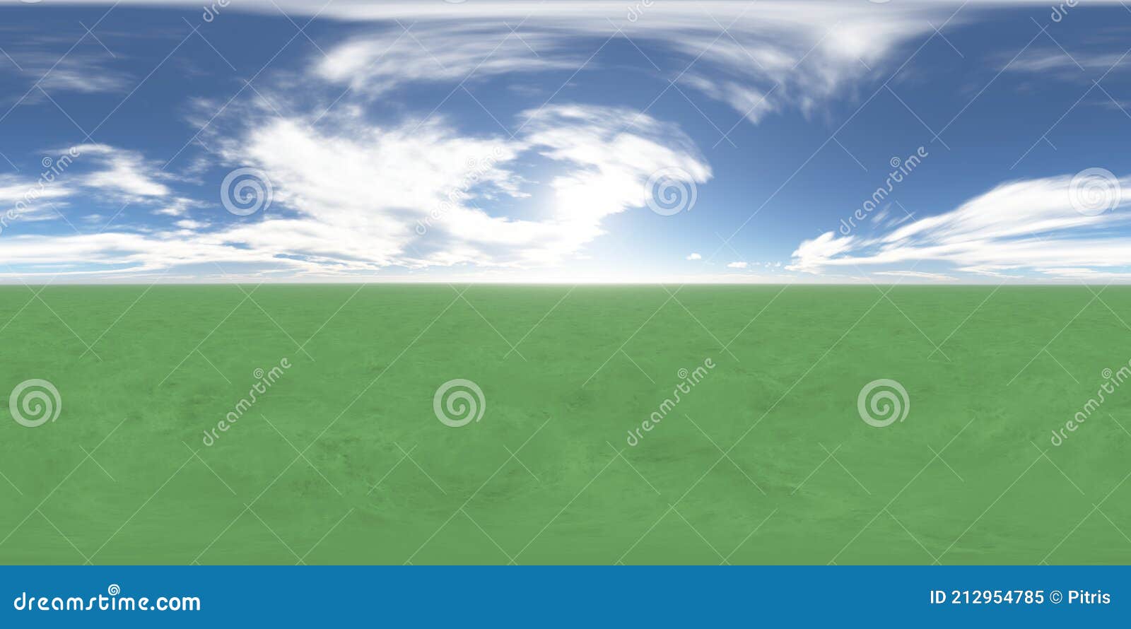 360 Degree Nature Environment Texture Background. Landscape HDRI Map ...