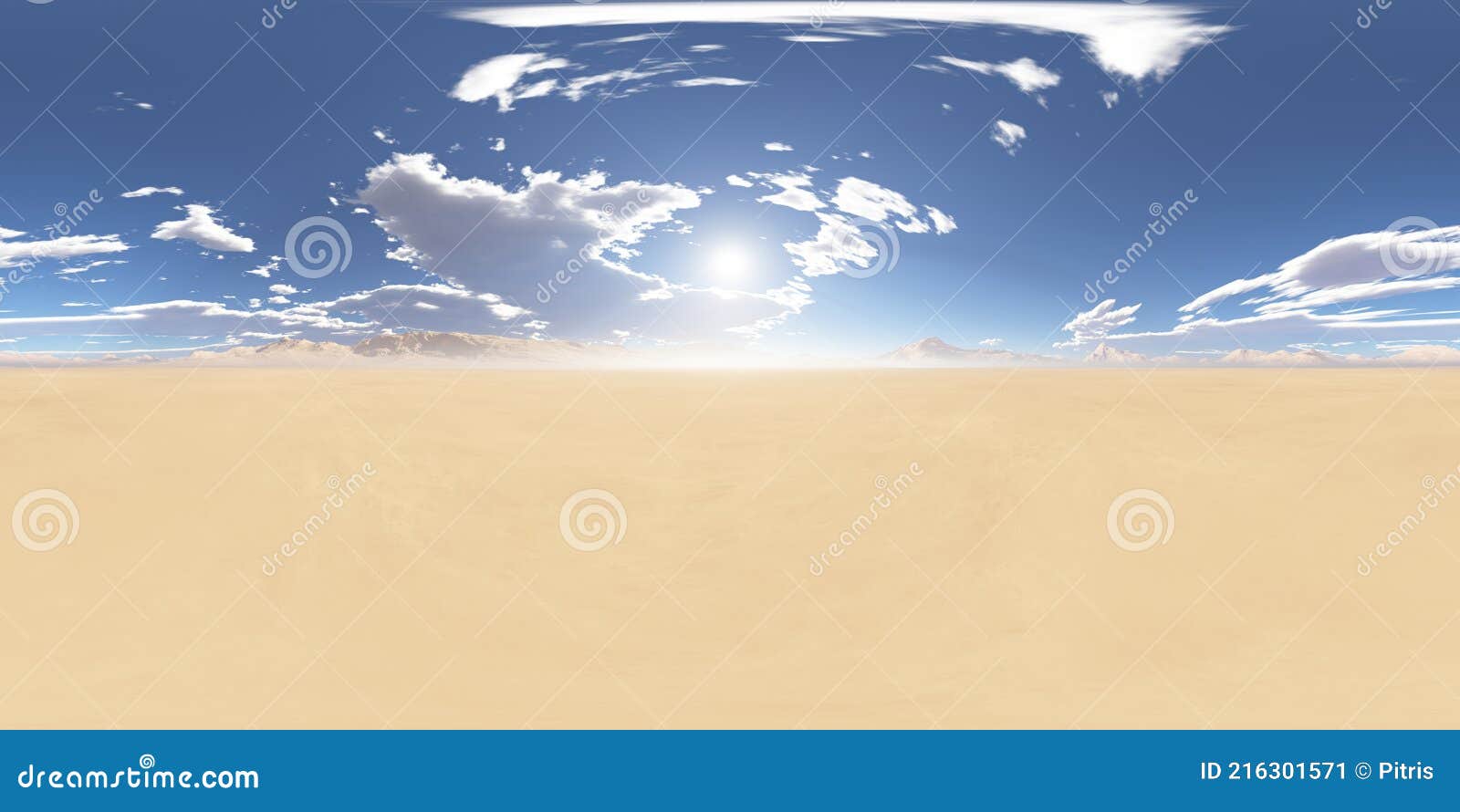 360 Degree Nature Environment Texture Background. Landscape HDRI Map ...