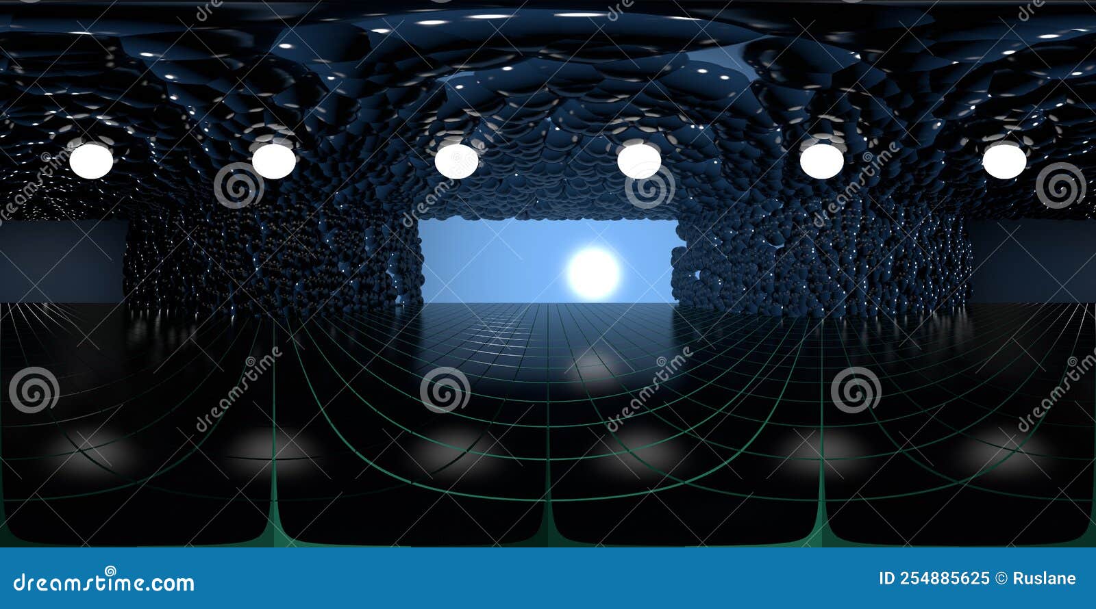 VR 360 Studio Panorama with Reflections Animation 3D Hdri Stock ...