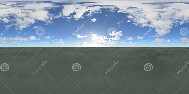 360 Degree Panoramic Sky and Clouds, Equirectangular Projection ...