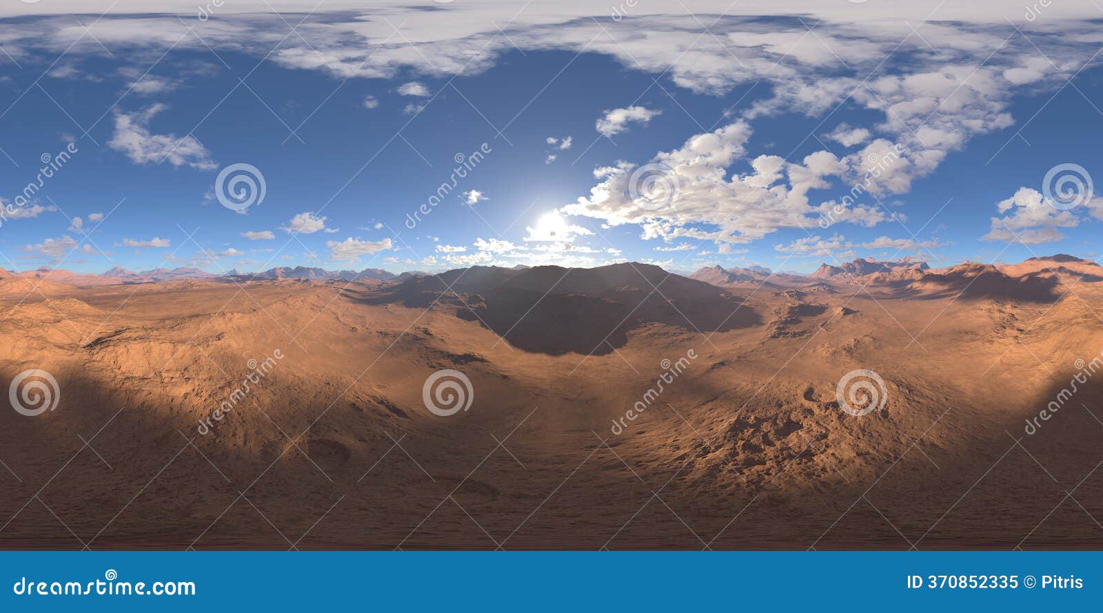 360 Degree Panoramic Sky And Clouds, Equirectangular Projection ...