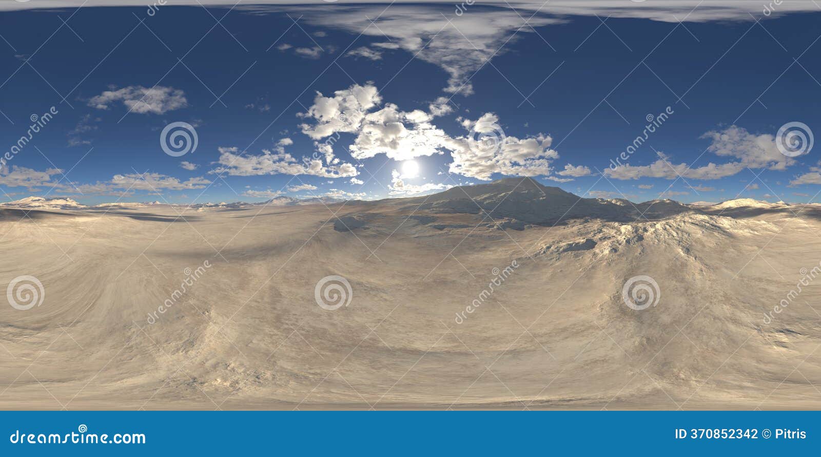 360 Degree Panoramic Sky And Clouds, Equirectangular Projection ...
