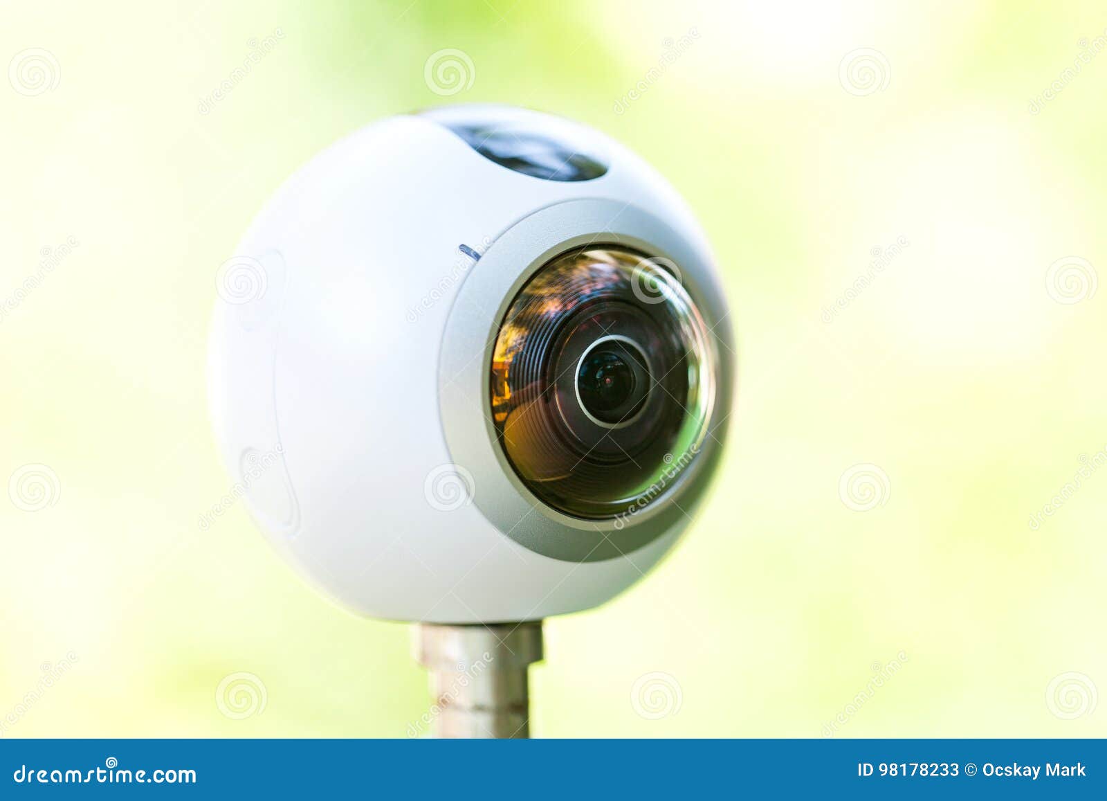 360 Degree Panoramic Virtual Tour Camera Stock Image - Image of round ...