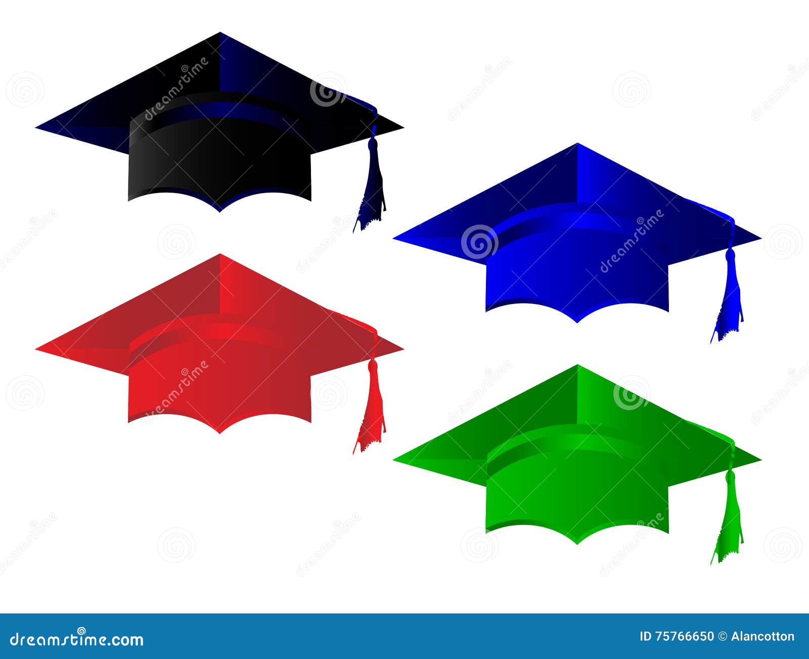 Degree Pass Caps stock vector. Illustration of academic - 75766650